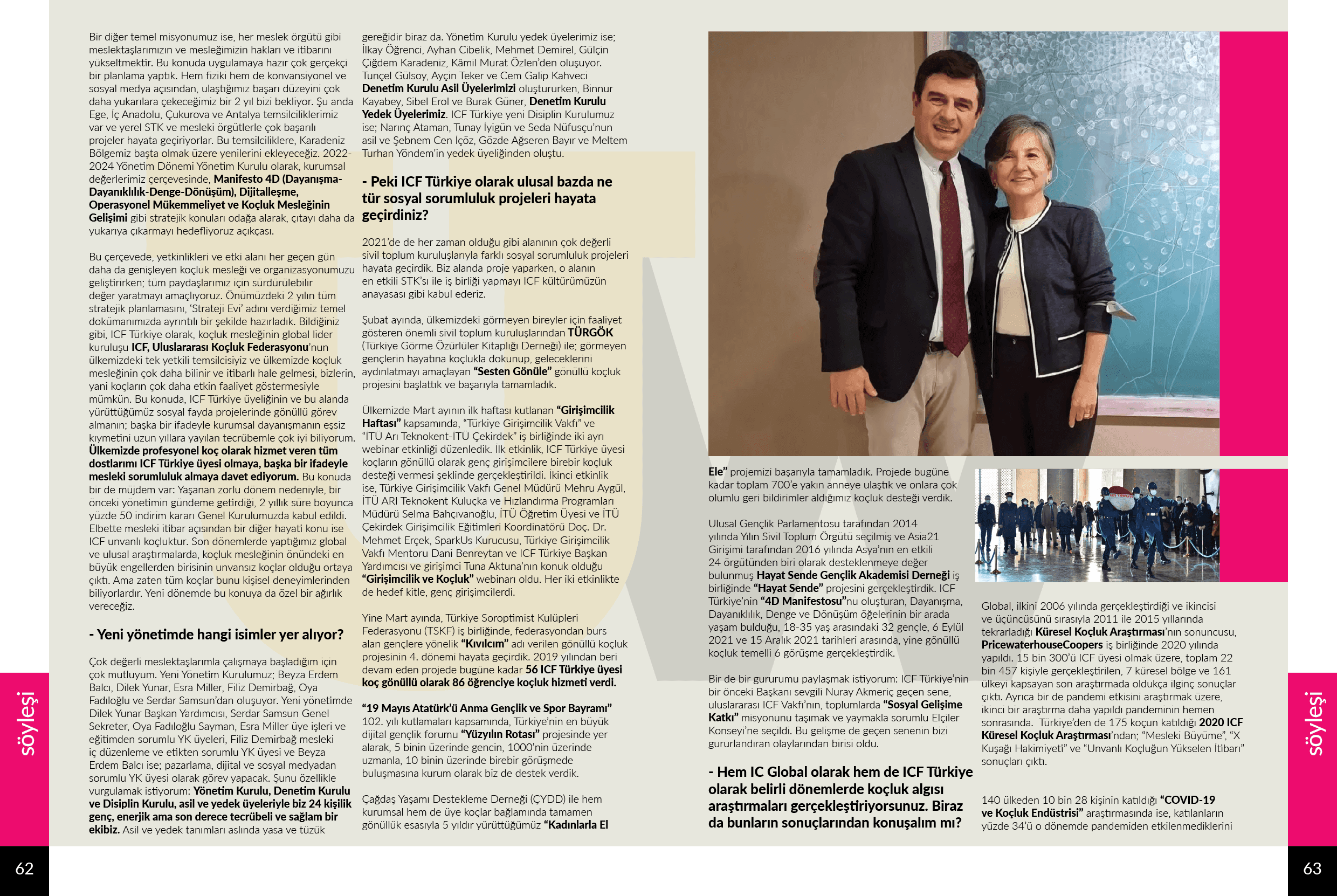 Uwordsdergi.com - Yeni Başkan Yunus Emre Şentürk ile ICF Türkiye'de ...